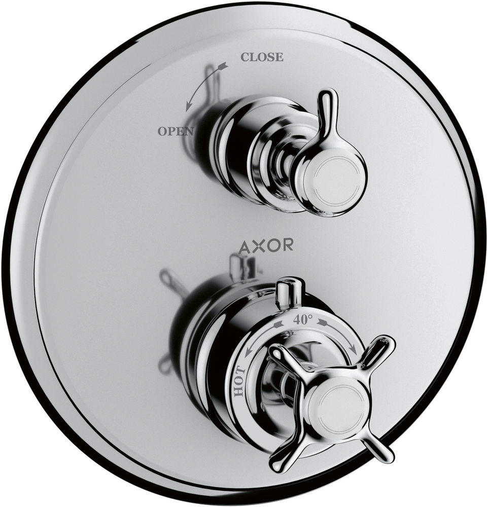 AXOR Montreux Shower mixers: two-handle, 1 function, Chrome, Item No ...