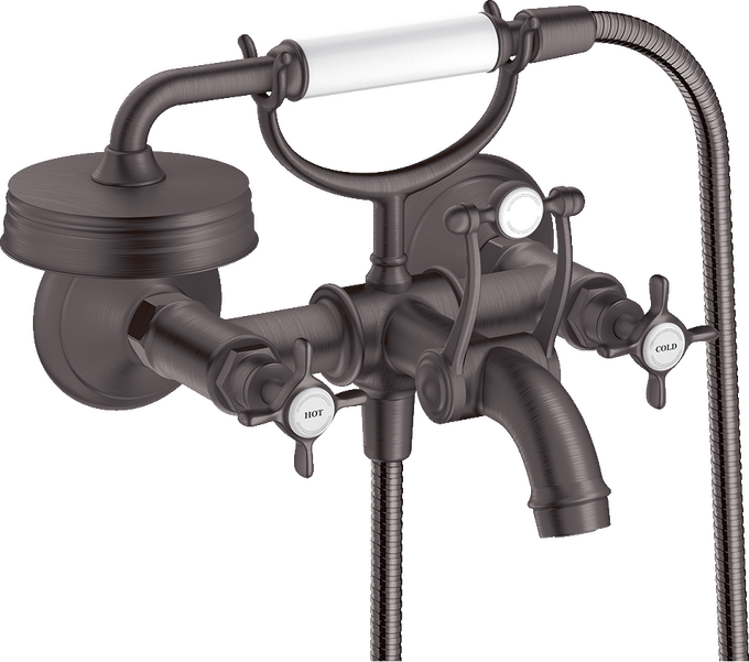 AXOR Montreux Bath mixers: 2 Functions, Brushed Black Chrome, Art. no ...