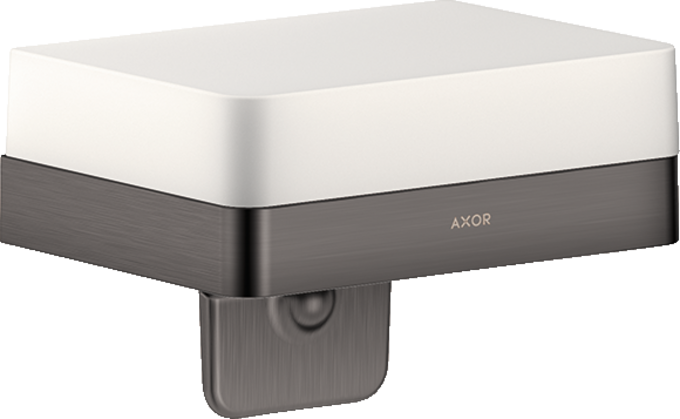 AXOR Accessories: AXOR Universal Softsquare, Liquid soap dispenser with shelf, Item No. 42819340