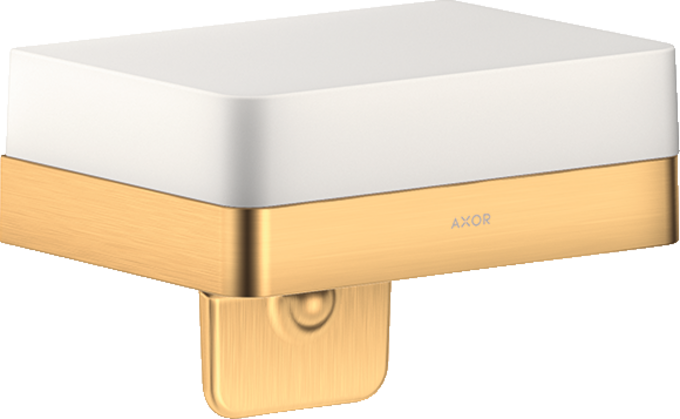 AXOR Accessories: AXOR Universal Softsquare, Liquid soap dispenser with shelf, Item No. 42819950