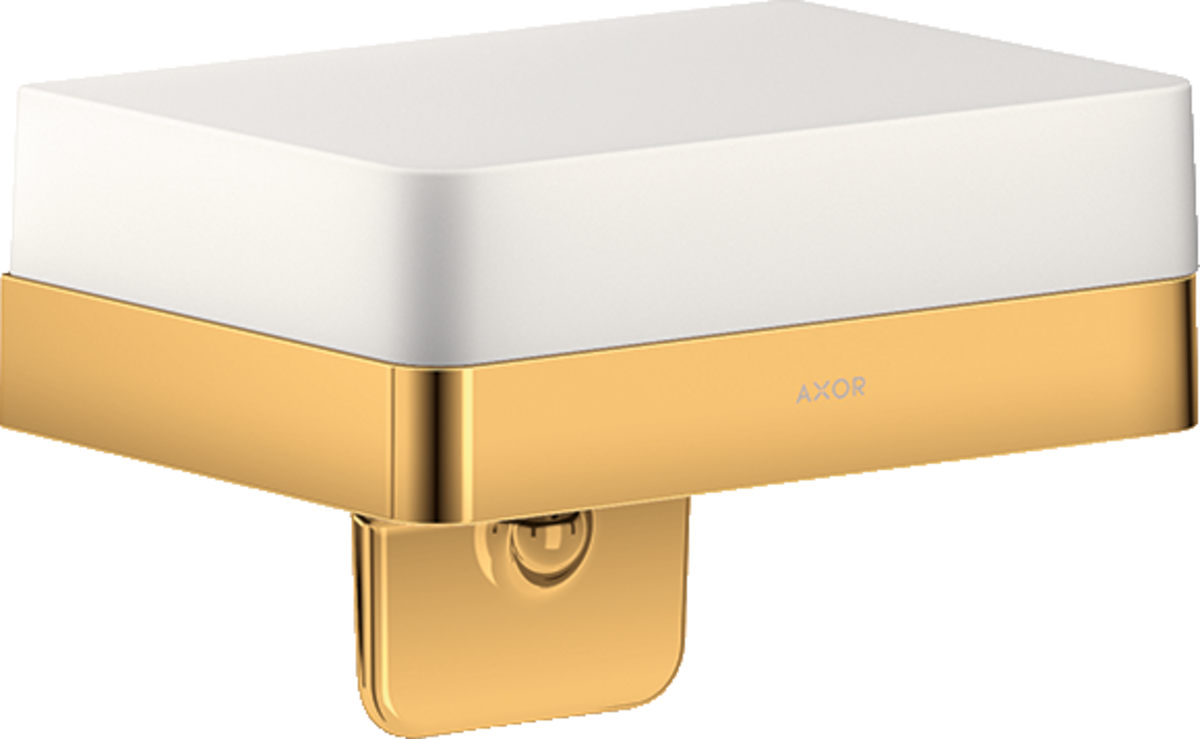 AXOR Accessories: AXOR Universal Softsquare, Liquid soap dispenser with shelf, Item No. 42819990