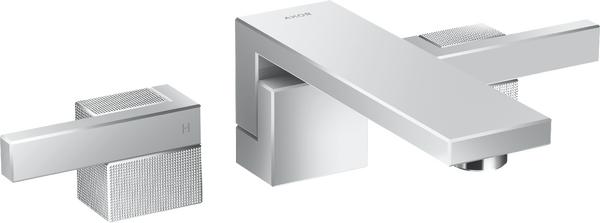 AXOR Washbasin mixers: AXOR Edge, 3-hole basin mixer 130 with push-open ...