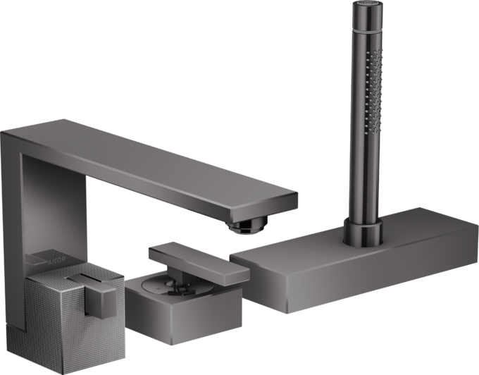 AXOR Edge Bath mixers: 2 functions, Polished Black Chrome, Item No ...
