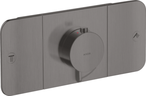 AXOR One Shower mixers: 2 functions and 1 additional outlet, Brushed ...