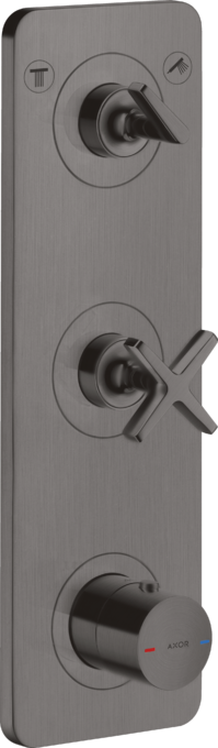 AXOR Citterio E Shower mixers: 2 functions, Brushed Black Chrome, Item ...