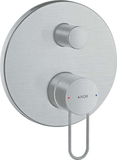 AXOR Uno Bath mixers: 2 functions, Brushed Chrome, Item No. 38428260