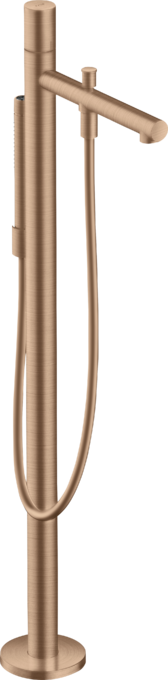 AXOR Uno Bath mixers: 2 functions, Brushed Red Gold, Item No. 45416310