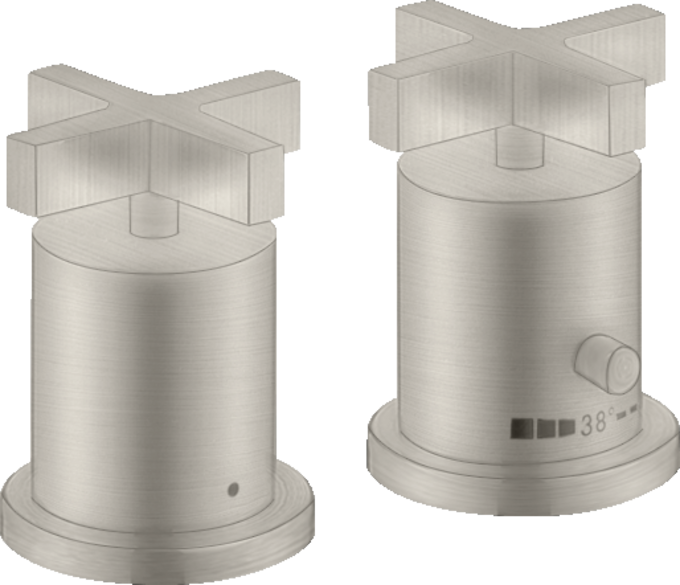 AXOR Citterio Bath mixers: 2 functions, Stainless Steel Optic, Item No ...