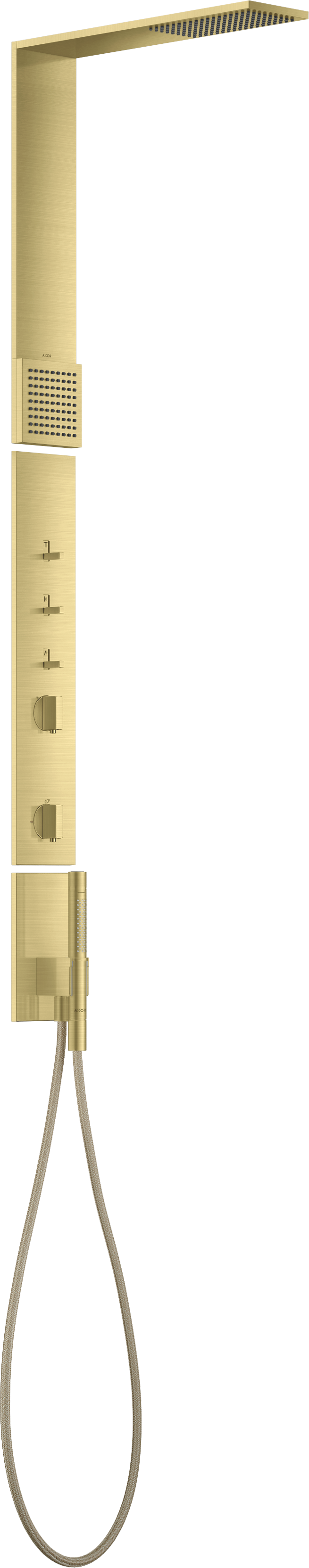 AXOR Shower panels: AXOR ShowerComposition, 1 spray mode, Item No. 12595950