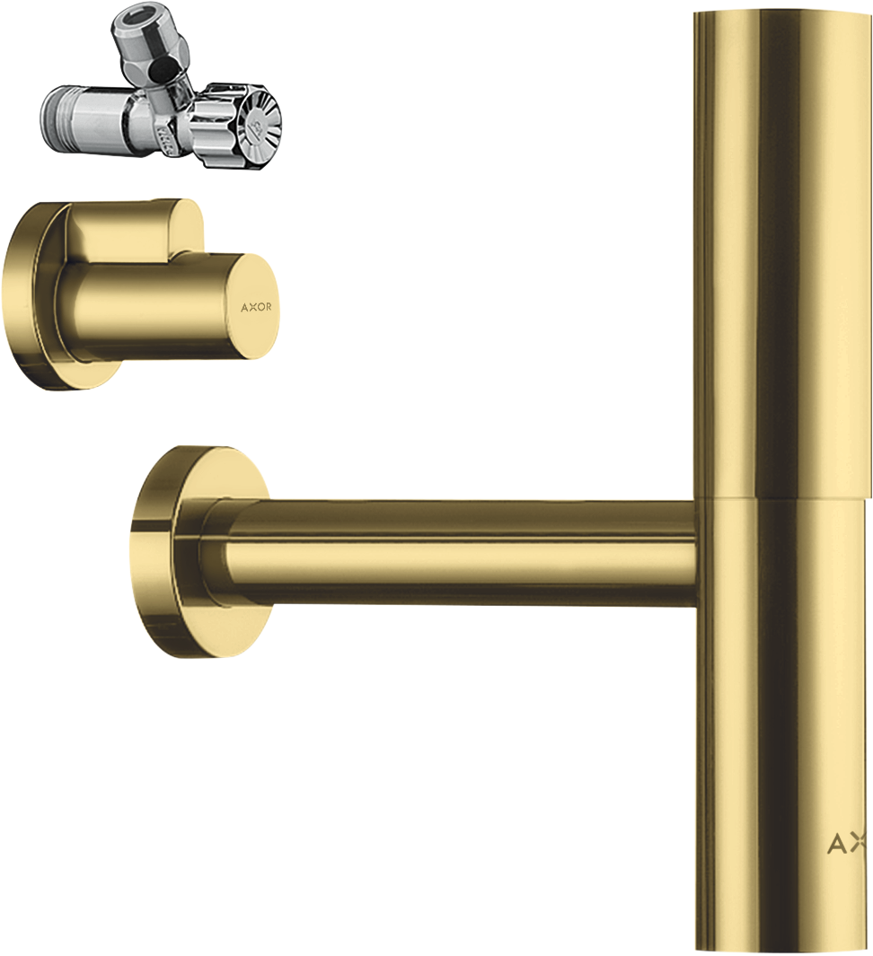 AXOR Siphons: Bottle trap Flowstar design set with angle valves, Item ...
