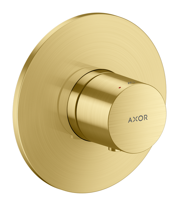 AXOR One Shower mixers: single lever, 1 function, Brushed Brass, Item ...