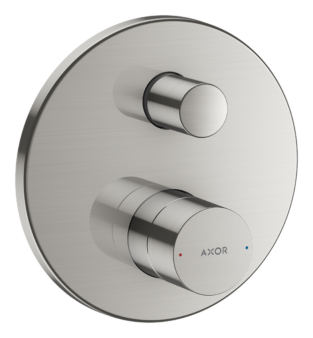 AXOR Uno Bath mixers: 2 functions, Stainless Steel Optic, Item No. 45407800