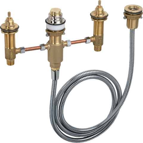 hansgrohe Concealed Basic set 3-/4- hole bath mixers: Basic set for 4 ...