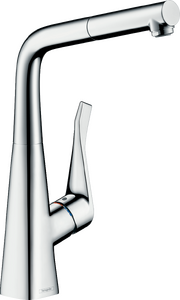 汉斯格雅 雅可诺 Select M81, 单把手厨房龙头170，带拉出式喷头，3种出水方式, 货号 73837007 | Hansgrohe ...