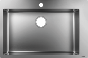 hansgrohe Sinks: S43, S439-U730 Under-mount sink 730 incl. manual drain ...