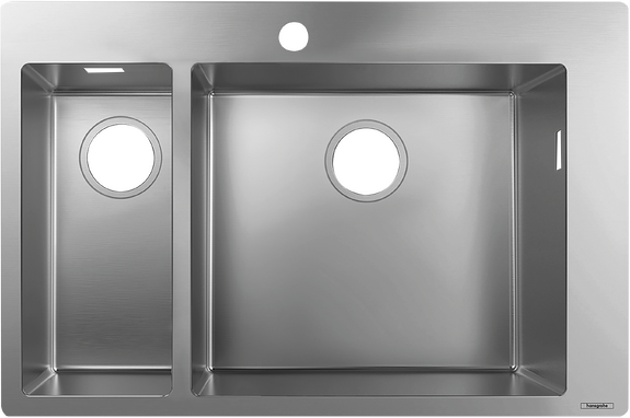 hansgrohe Sinks: S71, S711-F655 Built-in sink 180/450, Item No. 43309800