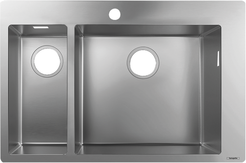 hansgrohe Sinks: S71, S711-F655 Built-in sink 180/450, Item No. 43309800