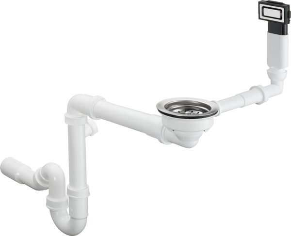 hansgrohe Waste systems sink: D16-10 Manual waste and overflow set for ...