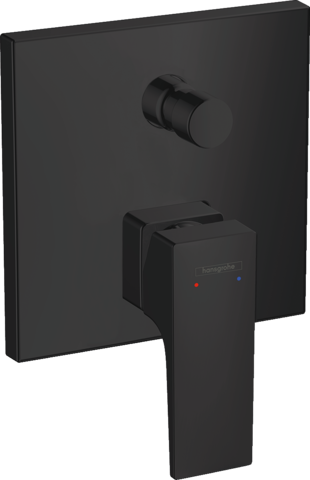 Metropol Bath mixers: 2 functions, Matt Black, Item No. 32545670