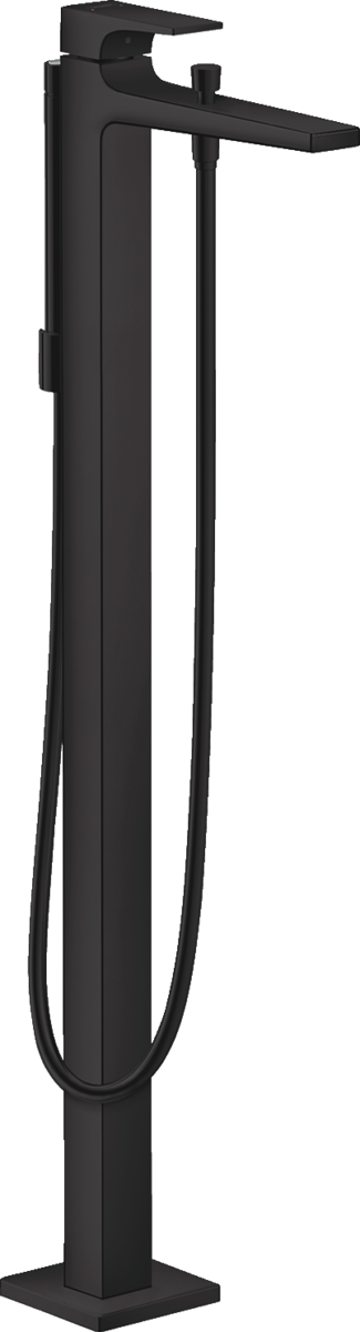 Metropol Bath mixers: 2 outlets, Matt Black, Item No. 32532670