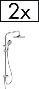 汉斯格雅 面盆龙头: 福涅斯 Blend, 单把手面盆龙头100，带提拉落水套件, 货号 71551007