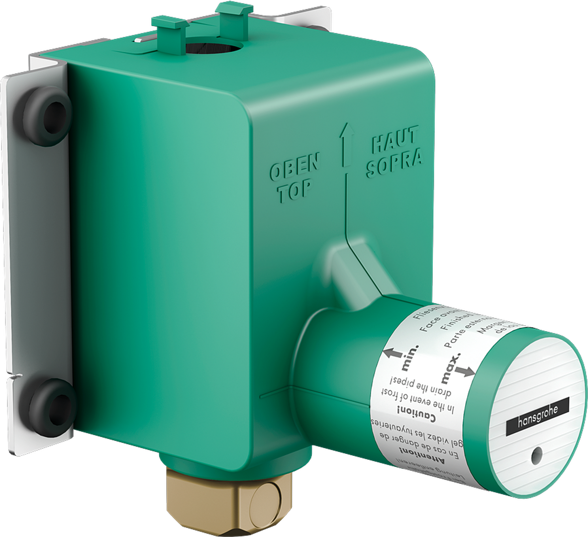 hansgrohe Basic set shower: RainButton, iBox Plug 1W-D40, Item No. 25021180