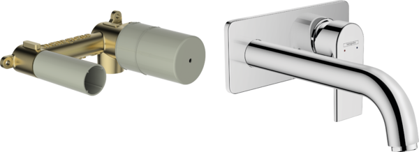 汉斯格雅 面盆龙头: 福涅斯 Shape, 暗装墙出水单把手面盆龙头，出水嘴204mm（不含预埋件）, 货号 71578007 ...