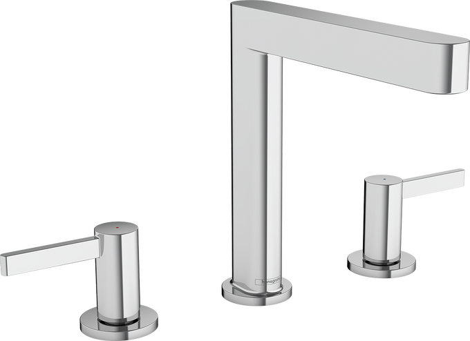 hansgrohe Washbasin mixers: Finoris, 3-hole basin mixer 160 with push ...