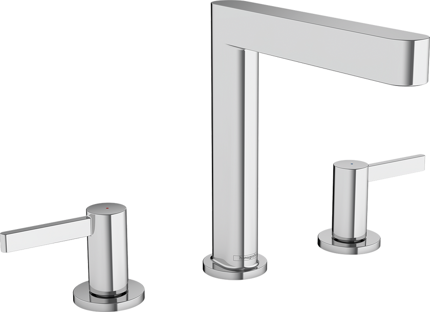 hansgrohe Washbasin mixers: Finoris, 3-hole basin mixer 160 with push ...
