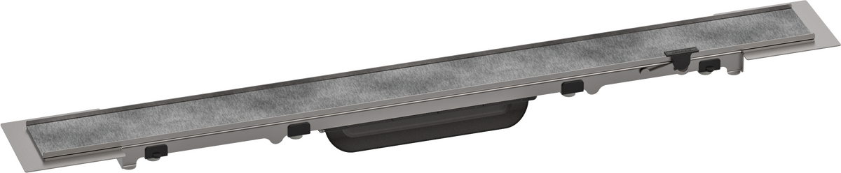 hansgrohe RainDrain Rock, Caniveau de douche linéaire 700 découpable et ...