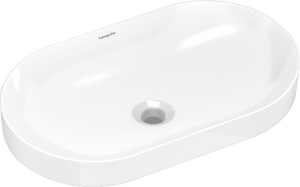 汉斯格雅 面盆: 闻汐 U, 碗盆675 x 395，不带龙头安装孔，带右侧置物平台, 货号 22423007 | Hansgrohe Pro CN