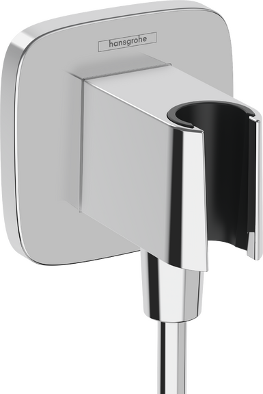 hansgrohe Wall outlet: FixFit Q, Wall outlet with shower holder, Item ...
