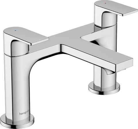 Rebris E Bath mixers: 1 outlet, Chrome, Item No. 72480000
