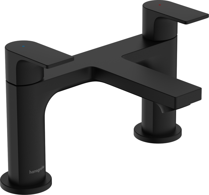 Rebris E Bath mixers: designed to run 1 outlet, Matt black, Item No ...
