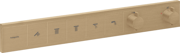 RainSelect Brusearmaturer: 5 funktioner, Børstet bronze PVD, Art.nr ...