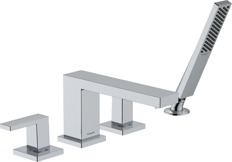 汉斯格雅 面盆龙头: 图睿偲 E, 侧把手面盆龙头110 Fine冷启动，带按压落水套件, 货号 73020007