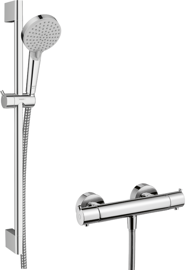 hansgrohe Shower combination: Vernis Blend, Shower system for exposed ...
