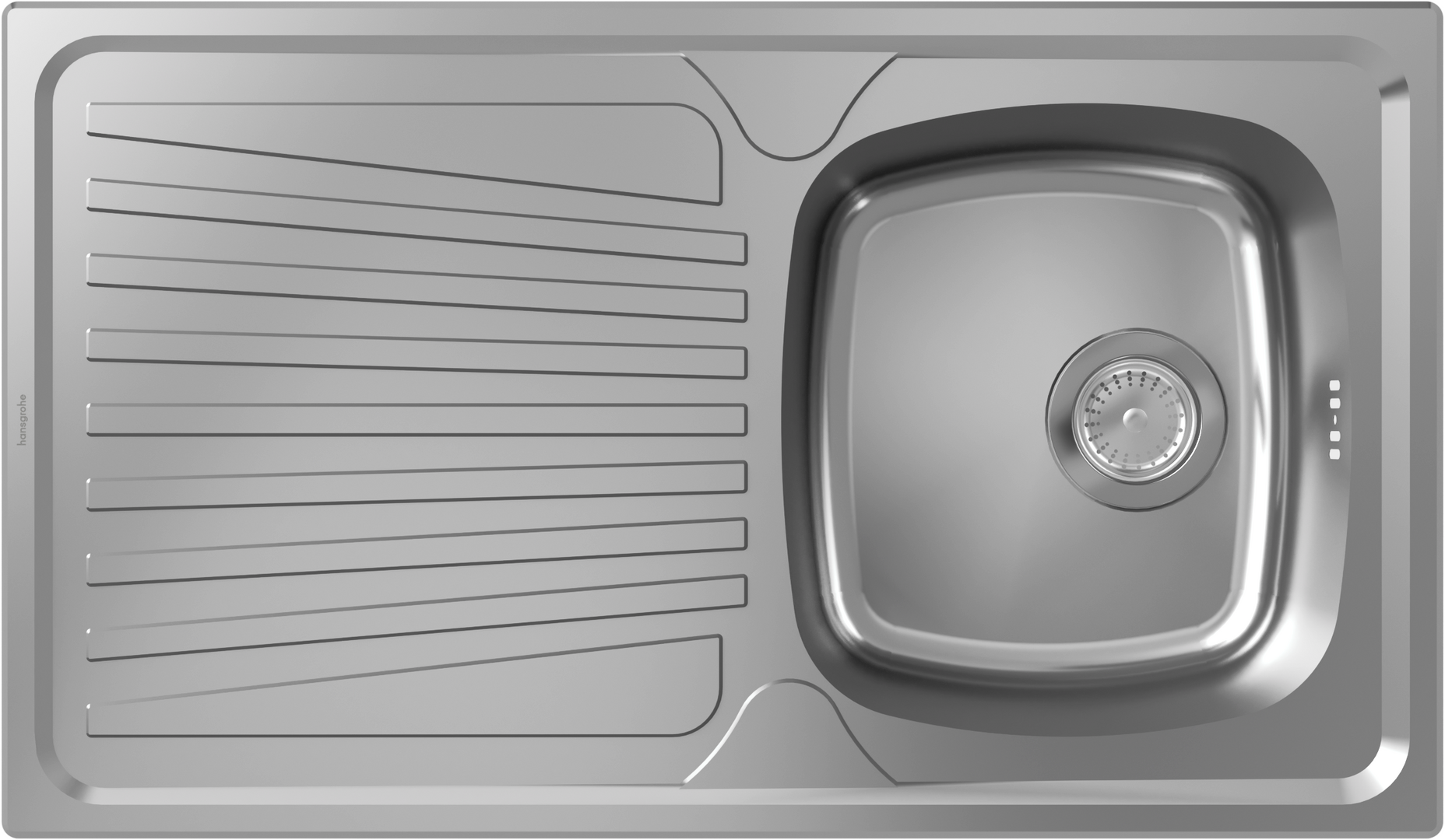 hansgrohe Spülen: S21, S210-A342 86 Einbauspüle 342 mit Abtropffläche ...