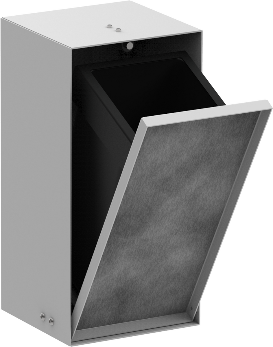 hansgrohe Accessories: XtraStoris Rock, Recessed waste bin with ...