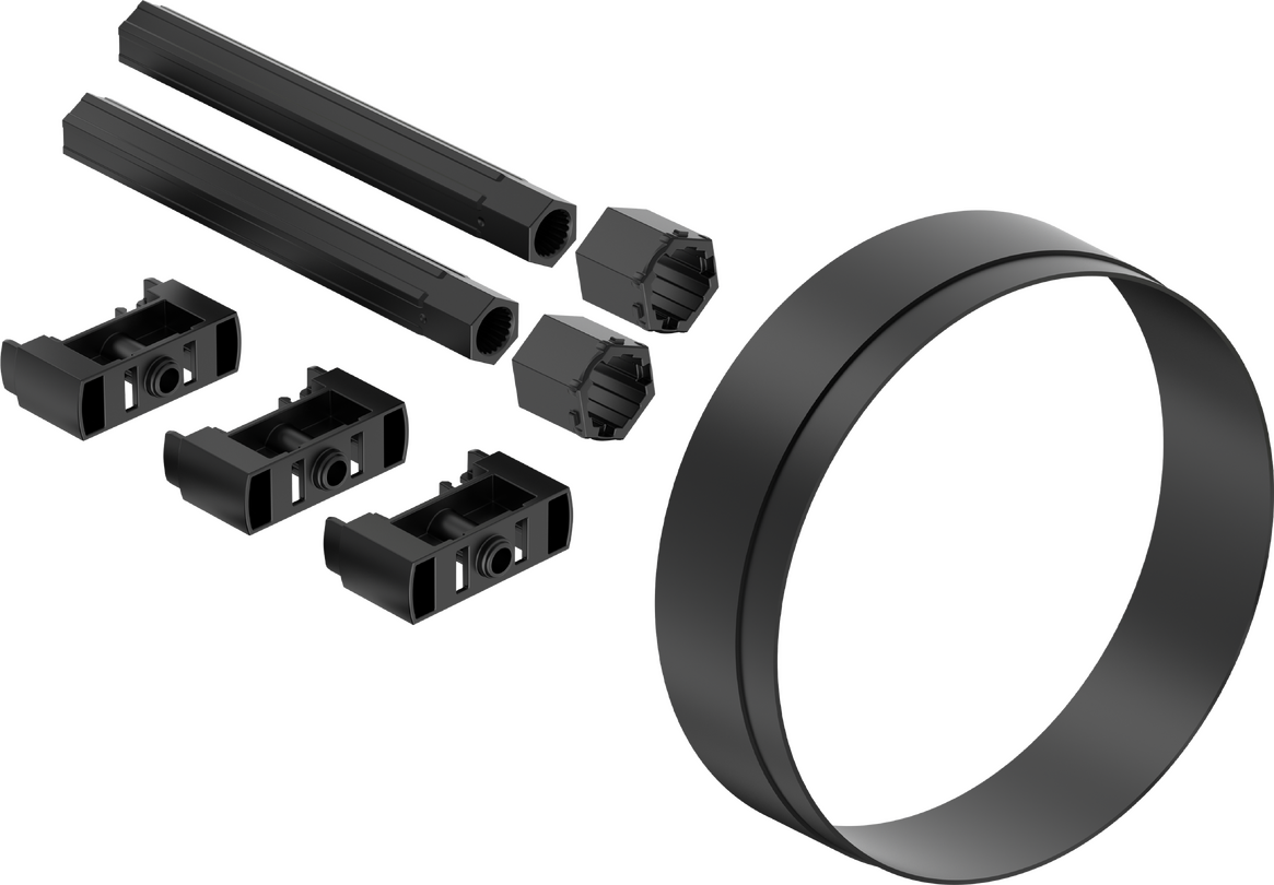 hansgrohe Extensions: Extension finish sets 25 mm, Item No. 13638000