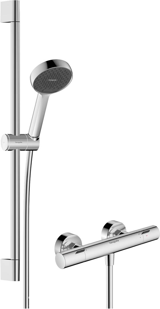 hansgrohe Brausekombination: Activera Select S, Brausesystem Aufputz 95 2jet EcoSmart mit ...